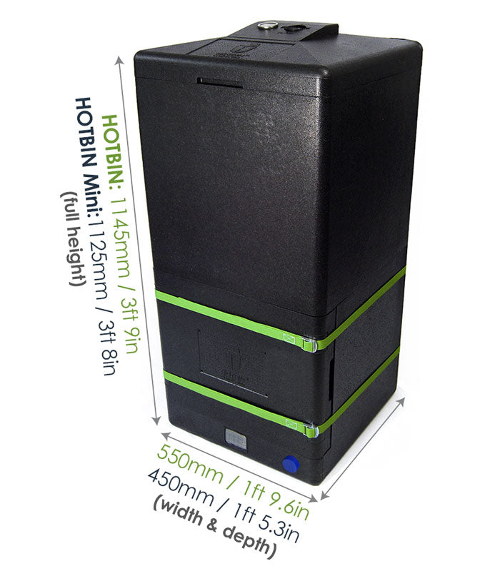 HOTBIN Mini Composting: Small Garden Composter & Organic Waste Solution ...